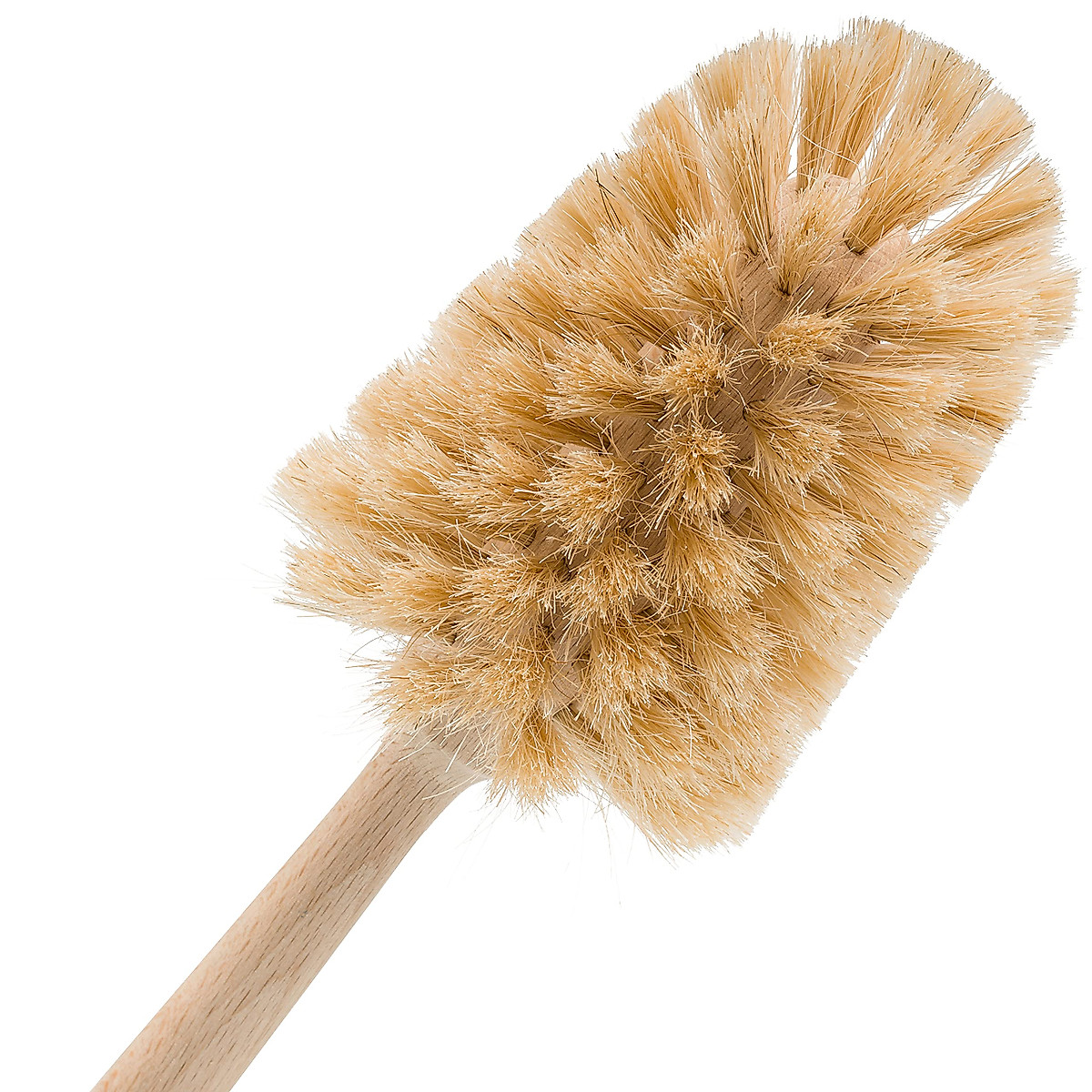 Redecker Coffee-to-Go Brush, Conically Shaped Brush Head Easily Cleans Portable Tumblers, 100% Horsehair Bristles, Handcrafted Beechwood Handle, Made in Germany