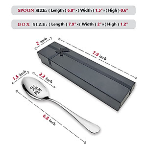 Call Your Mom,Funny Engraved Stainless Spoon,Coffee/Tea/Ice Cream/Dessert/Cereal Spoon for Women Men,for Daughter, Son Gifts, Freshman Gift , Graduation Gifts,Christmas Gifts