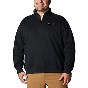 Columbia Mens Hart Mountain II Half Zip Fleece Jacket, Black, XX-Large