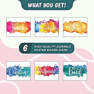 L&O Goods Motivational Posters | Set Of 10 Inspirational Wall Decor | 8.5x11 inches | Home Decor