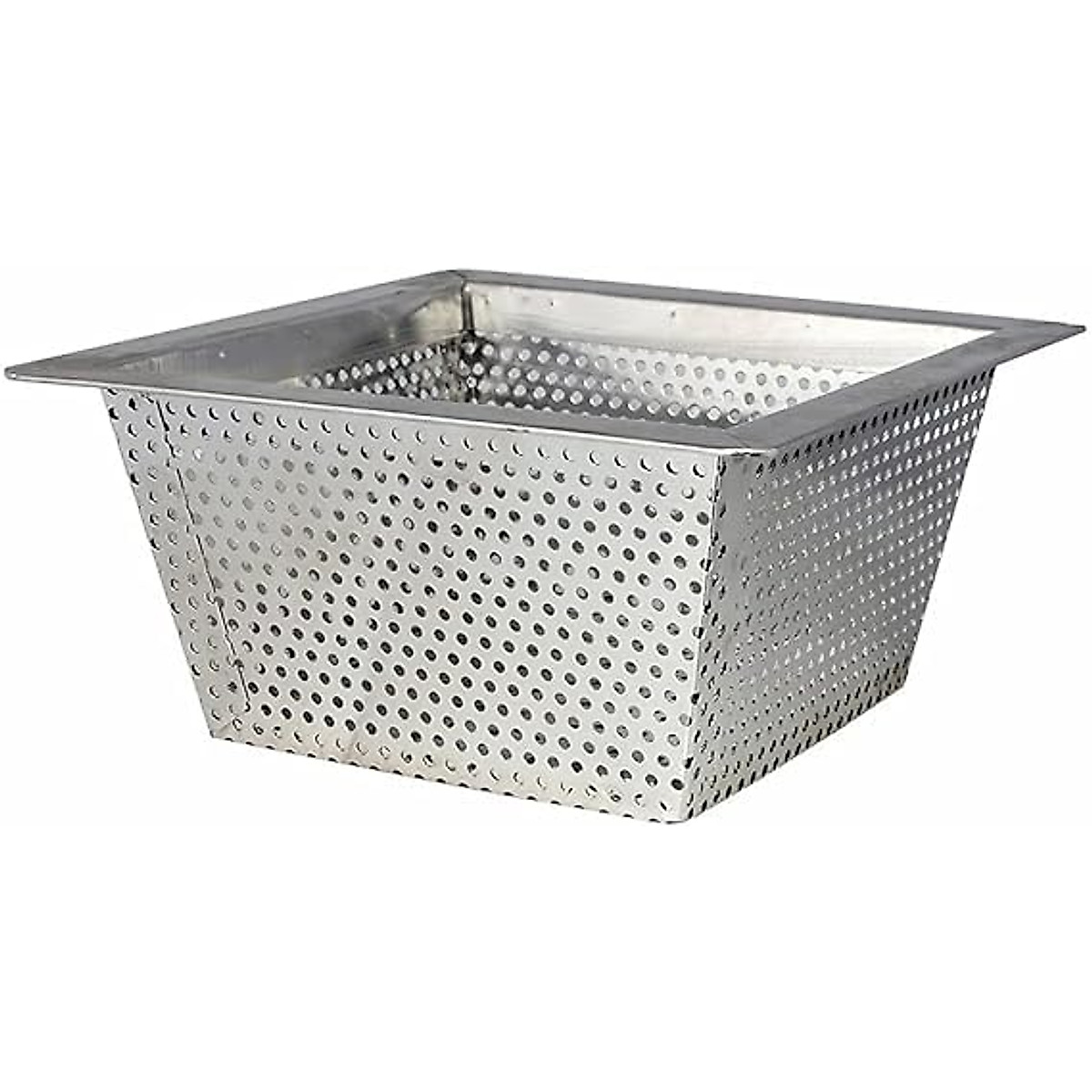 Express KitchQuip Commercial Flood Drain Strainer (Stainless Steel, 10" x 10" x 5")