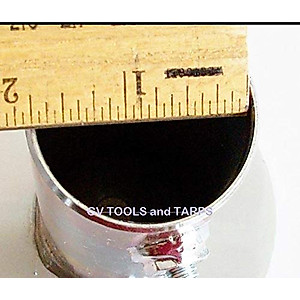 Golden Valley Tools & Tarps 8pc - 1 5/8" Foot PAD Canopy Fitting/Batting CAGE Ground Plate Fitting (FWFP) - Fits 1 5/8" Chain Link Fencing Line Post Pipe That has an Outer Diameter of 1 11/16"