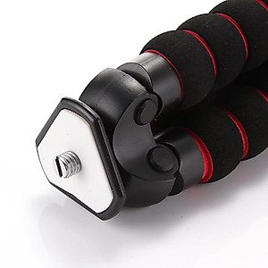 FocusFoto Octopus Flexible Portable Tripod Stand 1/4'' 3/8'' Screw Mounting for Pentax Olympus Action Camera Digital DV DSLR Camera Large Size