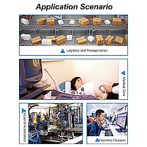 Rugged Tablet with Touchscreen, 100-240V Capacitive Screen High Voltage Industrial Tablet PC Precise Touch for Industrial Automation (US Plug)