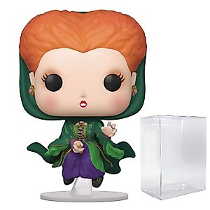 POP Disney: Hocus Pocus - Winifred Sanderson Flying Funko Vinyl Figure (Bundled with Compatible Pop Box Protector Case), Multicolored, 3.75 inches