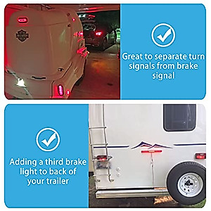 Oyviny 2-to-3-Wire Splice-in Trailer Tail Light Converter Electrical System Turn Signal Brake Wire Harness Adapter Color Coded for Trailer RV Dinghy Towing Pickup Trucks Vans