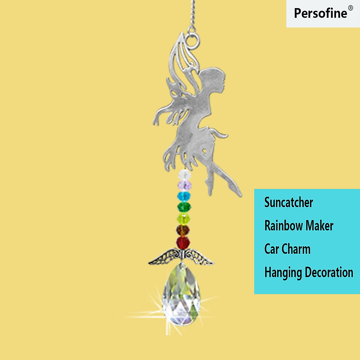 Healing Crystal Car Hanging Dancer Accessories Rearview Mirror Window Garden Decorations Wall Home Decor Ornaments