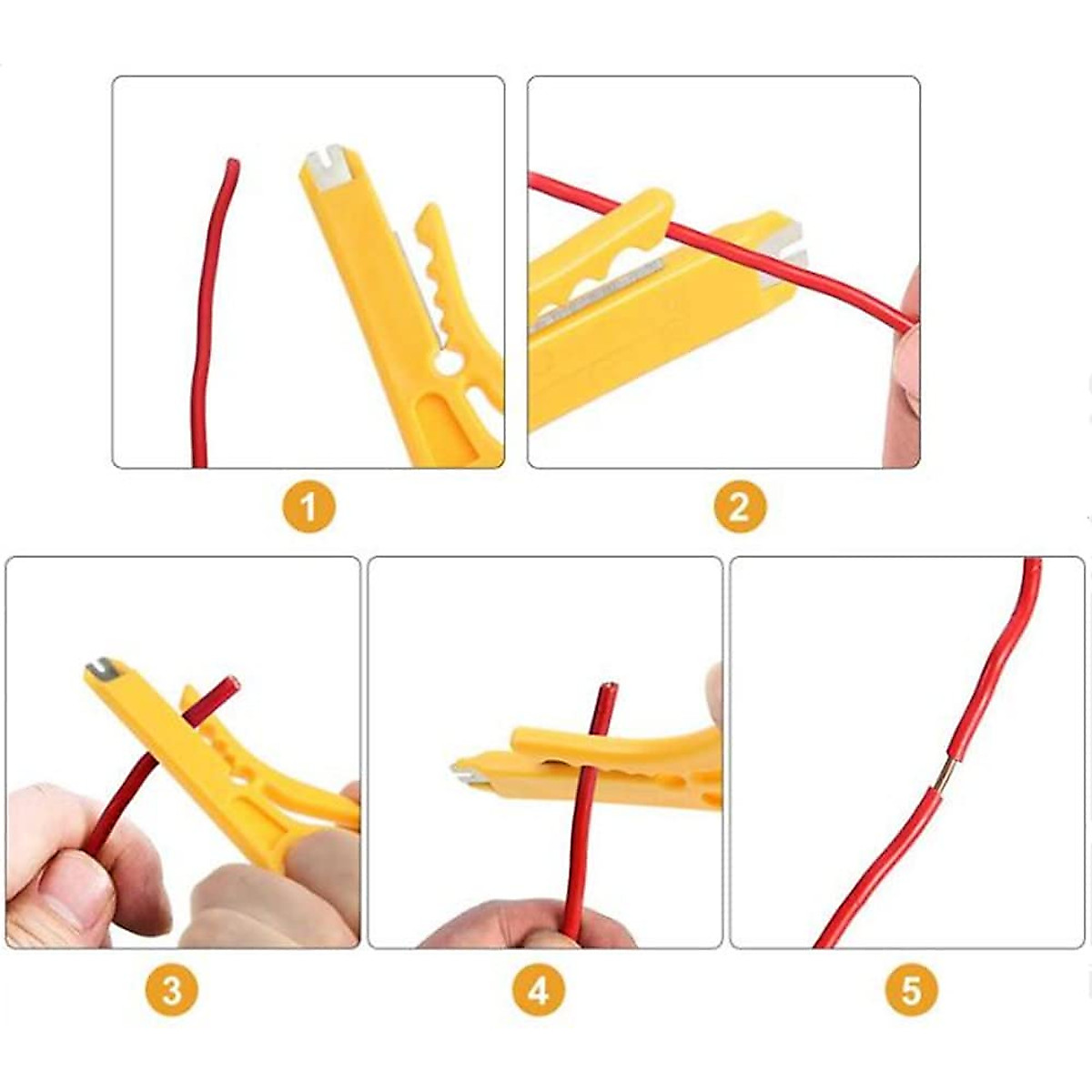 Mini Wire Stripper 3 Pcs Network Wire Stripper Punch Down Cutter for Network Wire Cable, RJ45/Cat5/cat6 Data Cable, Telephone Cable and Computer UTP Cable