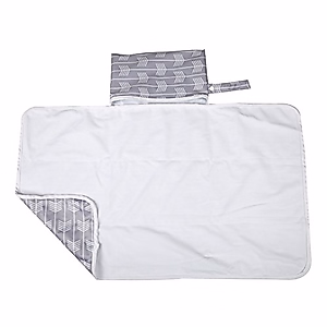 Sigzagor Baby Diaper Changing Mat Pad Portable Foldable Washable Compact Travel Nappy Waterproof Play Mat 30inx18.5in (Arrow)