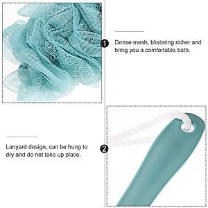 Long Handle Bath Brush Body Sponges Brush Bath Brush with Handle Bath Brush for Back Bath Scrubber Brush