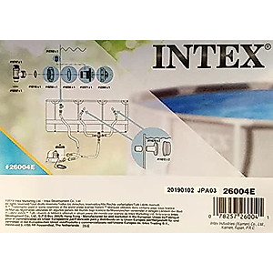 Intex 26004E Above Ground Swimming Pool Inlet Air Water Jet Replacement Part Kit; Includes Plunger Valve, Strainer Connector, Strainer Grid, etc.