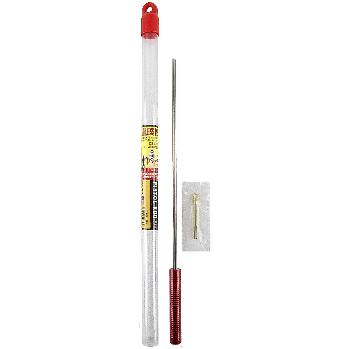 Pro Shot Products 12-Inch Pistol .22 Caliber and 7 Up Cleaning Rod, Brass (1PS-12-22/U)