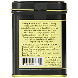 Harney & Sons Black Earl Grey Loose Leaf Tea, 4 Ounce