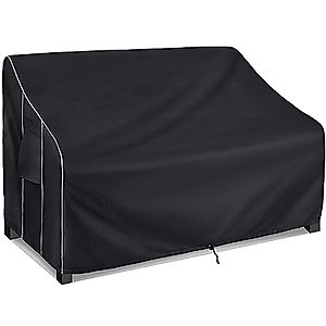 FORSPARK Patio Furniture Covers Waterproof, Outdoor Sofa Covers Heavy Duty, Fits up to 79 W x 38 D x 35 H inches, Black