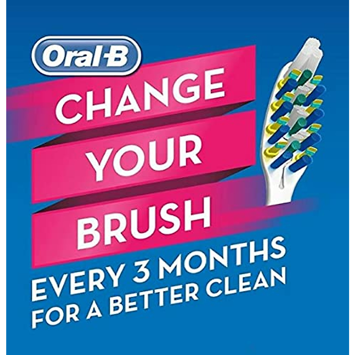 Oral-B Pulsar 3D White Advanced Bacteria Guard Toothbrushes Pack of 4