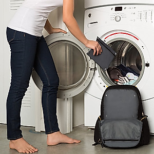 Ethan & Emma Baby Diaper Bag Backpack-Durable for Travel, Extra Storage -Black