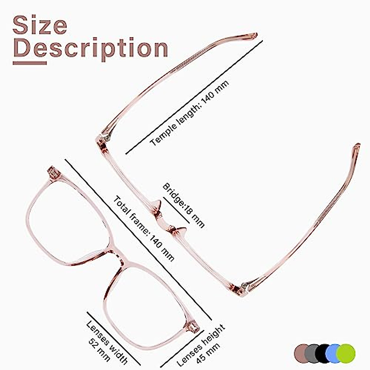 FONHCOO Blue Light Blocking Glasses Women Men TR90 Fashion Round Frame Transparent Eyewear Anti UV Glare Computer Blue light Glasses for Women Men