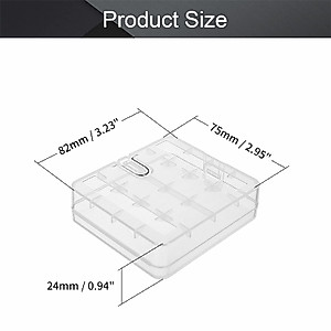 Bettomshin 4 x 18650 Battery Storage Case Holder Organizer Box Transparent
