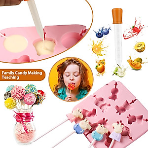 CXIIPOL 60PCS 5ml Liquid Dropper with a Clean Brush, 10 Color Silicone Liquid Dropper with Bulb Tip, Clear Eye Dropper Medicine Dropper for Kid Crafts Mold Gummy Making Kitchen Oil Science