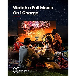 Anker Nebula Portable 1080p Projector with 3Hr Battery Life （Including Adjustable Tripod Stand）