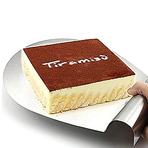 Stainless Steel Cake Baking Tools Cake Lifter Shovel Transfer Cake Tray Moving Plate Cake Lifter for Baking Homemade Pizza, Bread, Cake, Pie