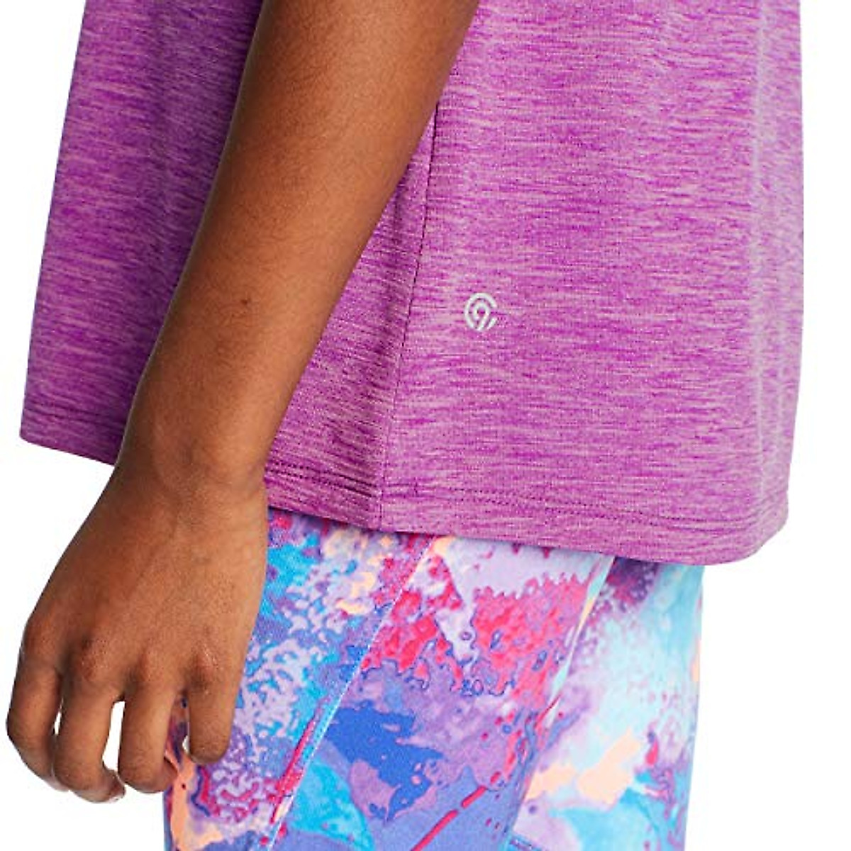 C9 Champion girls Performance Tank Yoga Shirt, Purple Shell Heather, Large US