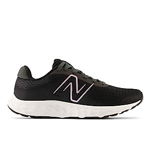 New Balance Women's 520 V8 Running Shoe, Black/White, 9.5