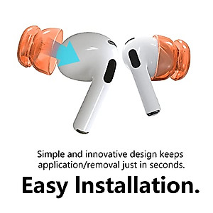 [5-Pair] SUIHUOJI Newest Airpods Ear Tips Cover with Noise Reduction Hole, Silicone Earbud Tips for Airpods 3/2/1 NOT Fit in The Charging Case, Anti Slip/Dust/Dirt(Colorful)