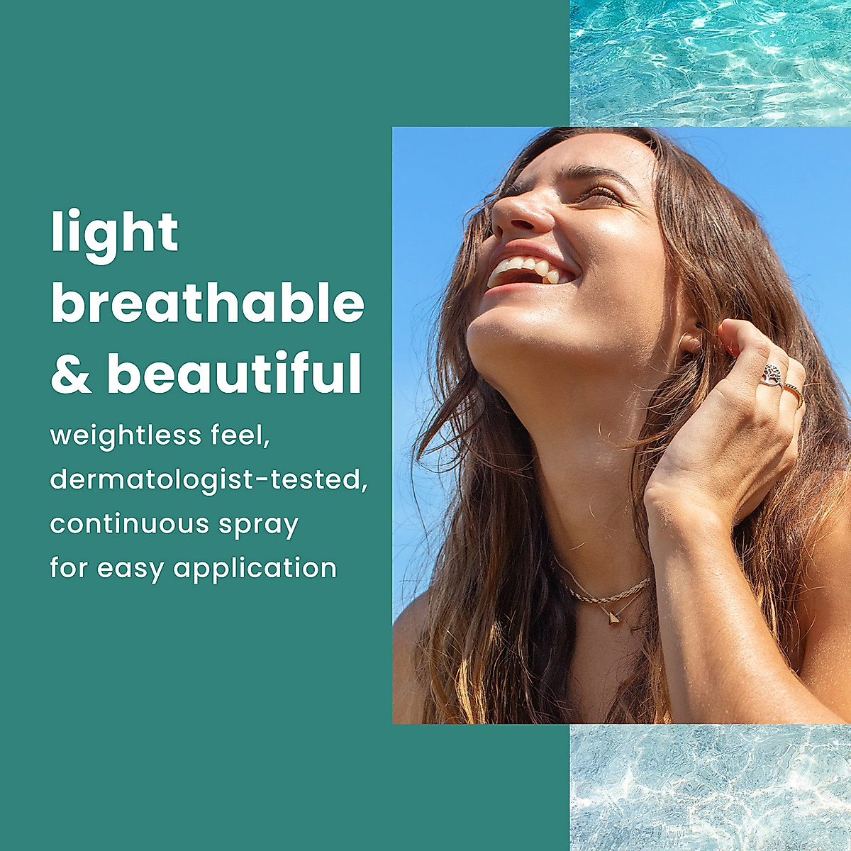 Hawaiian Tropic Weightless Hydration Clear Spray Sunscreen SPF 15, 6oz Twin Pack | Hawaiian Tropic Sunscreen SPF 15, Sunblock, Oxybenzone Free Sunscreen, Spray On Sunscreen Pack, 6oz each