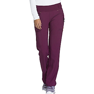 Cherokee iFlex CK002 Mid Rise Pull-On Pant Wine 2XL Petite