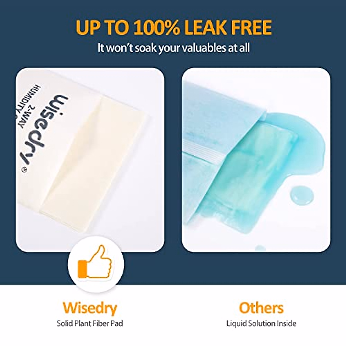 wisedry 62% Humidity Packs - 4 Pcs 60 Gram Two Way Moisture Control Packets - No Liquid Leakage, Individually Wrapped