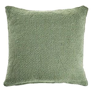 LR Home Smoke Solid Throw Pillow, 18"x18", Light Green/Muted Green