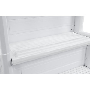 Aqua Select Everest in Pool Steps | White | for Above Ground Swimming Pools | Mount to Decks 48 to 54 Inches | Safety Stairs Capacity Up to 350 Pounds