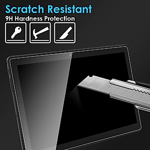 DETUOSI 【2-PACK】 Screen Protector for Victbing 10.1 Inch Tablet, for Dragon Touch Notepad K10/ Max10, ZONKO Z105 10.1, MYMAHDI 10.1, TPZ 10.1, TenYiDe TYD-107 10.1 Inch Tempered Glass Film Mica