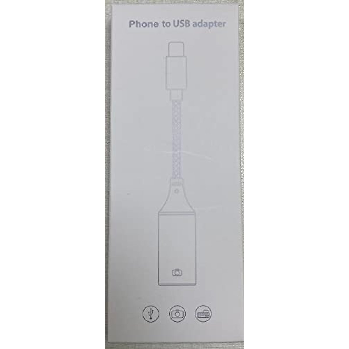 IVSHOWCO Lightning to USB Adapter [Apple MFi Certified], USB Camera Adapter for iPhone, iOS OTG Cable Adapter, Supports USB Flash Drive, Card Reader, Mouse, Keyboard