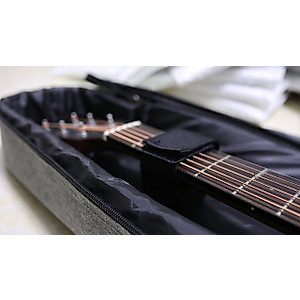 EITMOSS 36 Inch Acoustic Guitar Bag Guitar Case Soft Guitar Gig Bag Adjustable Straps Grey