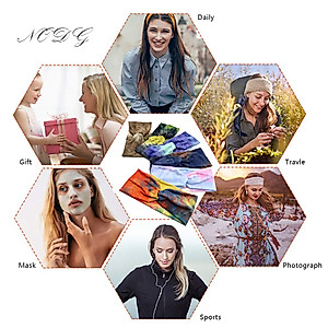 NODG 6 Pieces Tie Dye Headbands for Women - Knot Turban Headbands, Boho Knotted Yoga Head Wraps, Criss Cross Bands