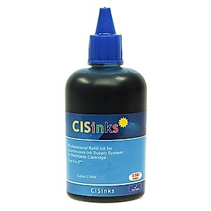 CISinks GI-290 Cyan Refill Ink Bottle Set Replacement for PIXMA G4200 G4210 G3200 1200 2200
