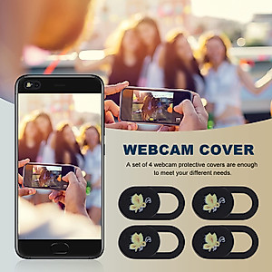 SOLUSTRE 4Pcs Camera Privacy Cover Professional Webcam Cover Camera Safety Covers Laptop Webcam Cover Protects Your Privacy Online Webcam Cover Slide Web Camera Covers Beer abs Cell Phone