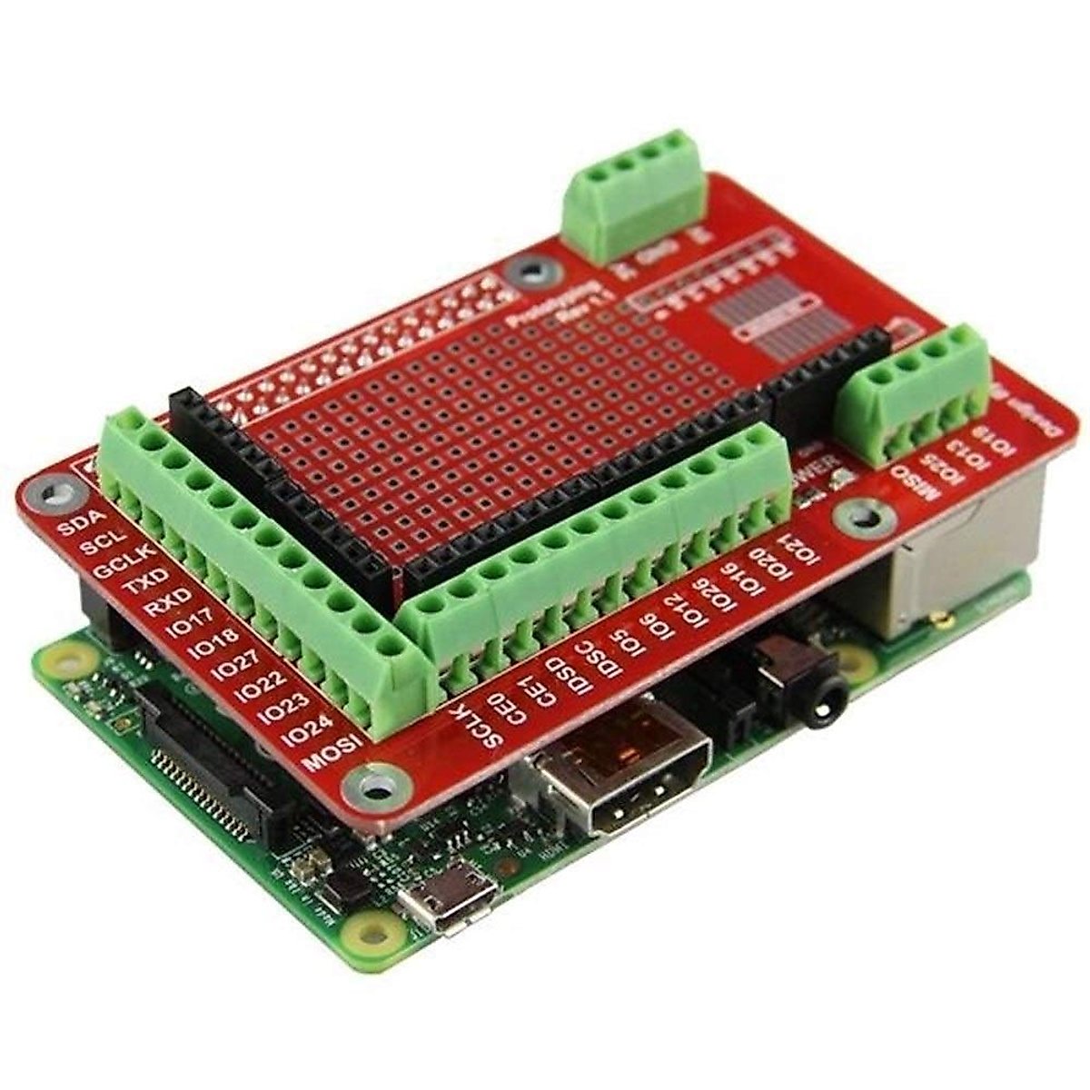 FAUUCHE JF-Xuan DIY kit Module 5pcs Prototyping Expansion Shield Board Fit Compatible with Raspberry Pi 2 Model B+ / B Display Accessories Circuit Boards