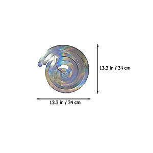 Happyyami 2pcs Bird Reflective Scare Rods Orchard Garden Artifact Wind Twisting Reflective Expeller Spinner Deterrent Control Device Keeps Woodpeckers Birds Away