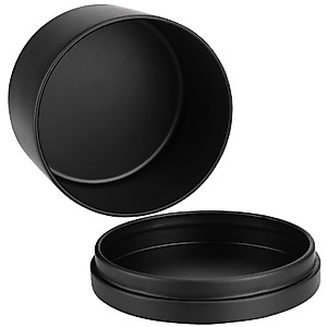 PINGEUI 36 Pack 8 oz Candle Tin Cans, All Black Candle Jars with Slip-On Lids, Metal Round Storage Containers DIY Candle Empty Tins for Candle Making, Arts and Crafts