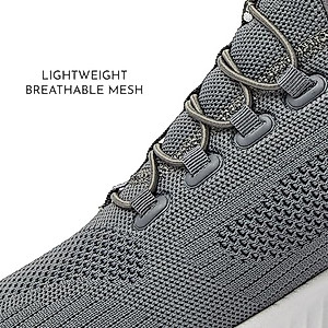 Avia Air Slip On Shoes for Men - Casual Comfortable Athletic Tennis Walking Sneakers for Men with Memory Foam - Dark Grey, 12 Medium