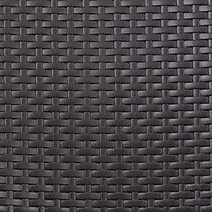 Flash Furniture 6 Pack HERCULES Series Brown Rattan Plastic Folding Chair with Gray Frame