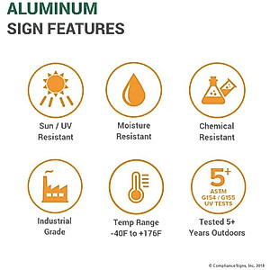 ComplianceSigns.com 12"x12" Aluminum NFPA 704 0-0-0-0 Hazard Diamond Placard, Made in the USA