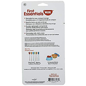 First Essentials by NUK Bunch-a-Bowls, Assorted Colors, 4-Pack