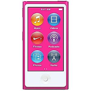 M-Player iPod Nano 7th Generation 16gb Purple (Generic Headset and Charging Cord) Packaged in Plain White Box