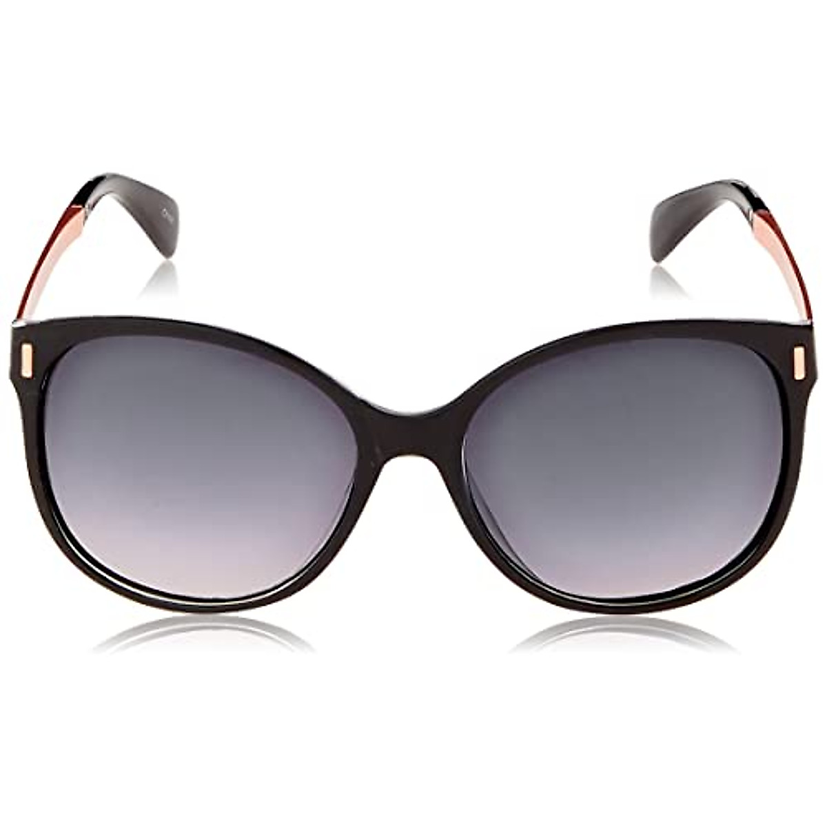 TAHARI womens Th657 UV Protective Cat Eye Women s Sunglasses Wear Year Round Elegant Gifts for Women 60 mm, Black, mm US