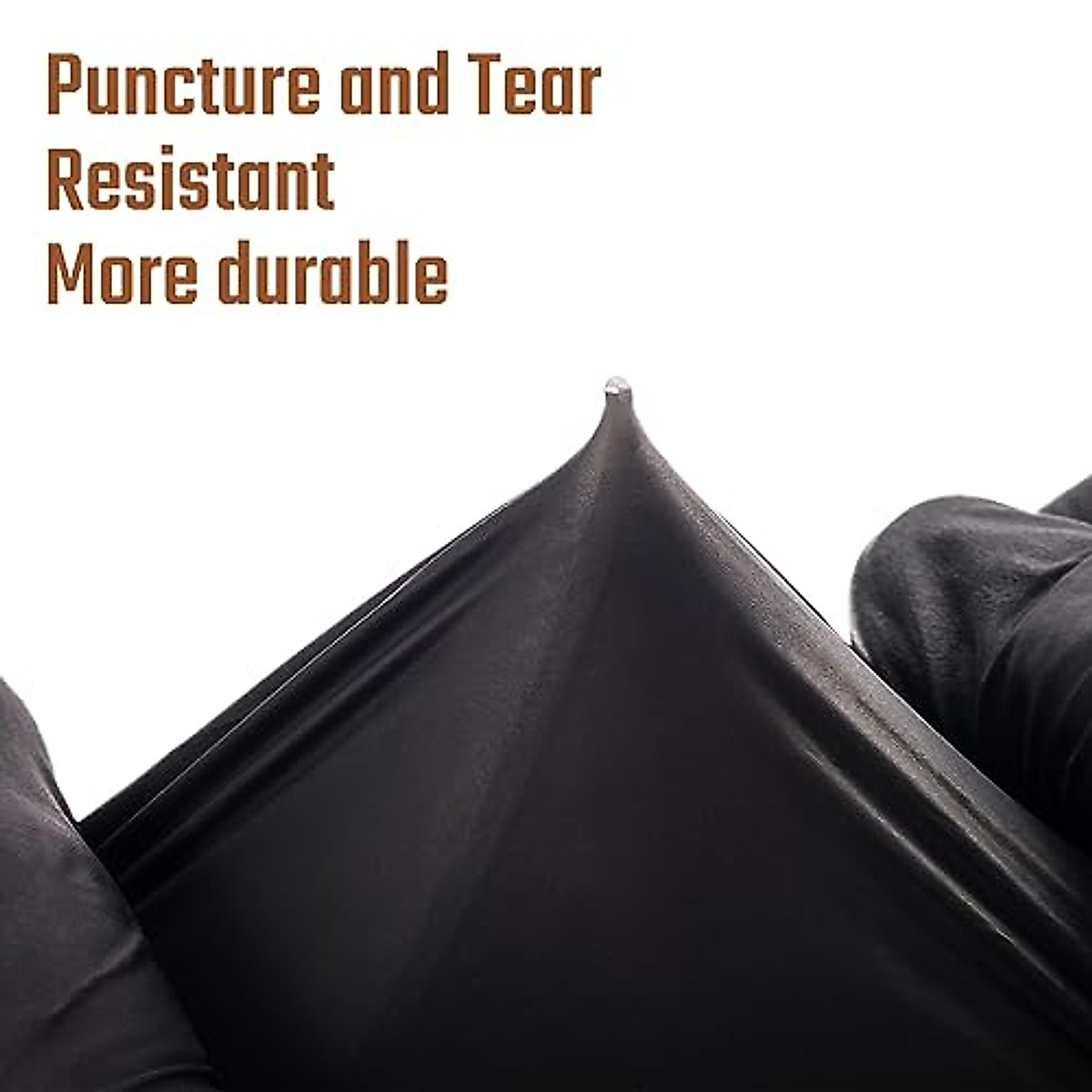 IRON MAMMOTH Nitrile Gloves Disposable Large Black Cleaning Gloves for Household 100-Count