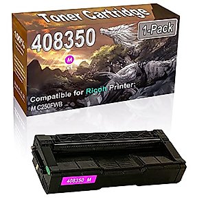 1-Pack (Magenta) Compatible M C250FWB Color Toner Cartridge (High Capacity) Replacement for Ricoh M C250 (408350) Printer Toner Cartridge